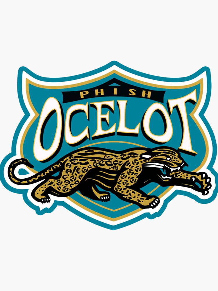 "PHISH - OCELOT - JACKSONVILLE " Sticker by CrabcakeVisions | Redbubble