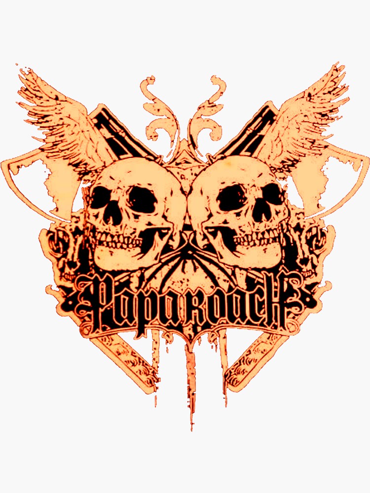 "Papa Roach band rock metal logo " Sticker by hertabrinnr | Redbubble