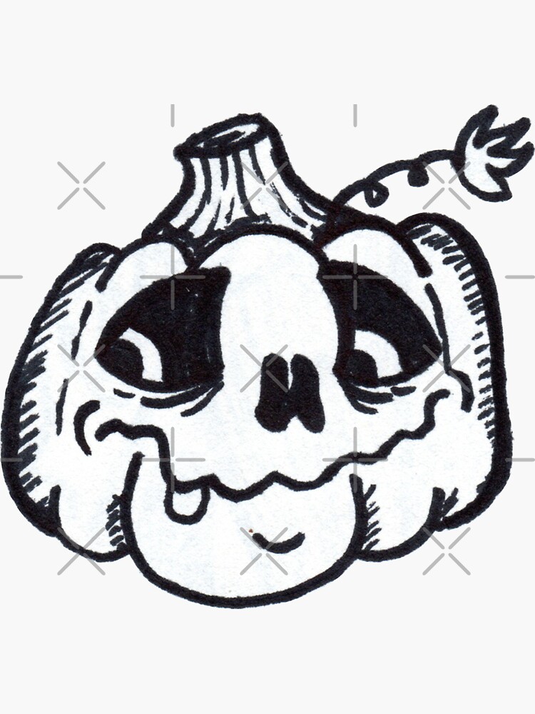 "Sharpie Art | Original Monster Art | Pumpkin" Sticker for Sale by ...