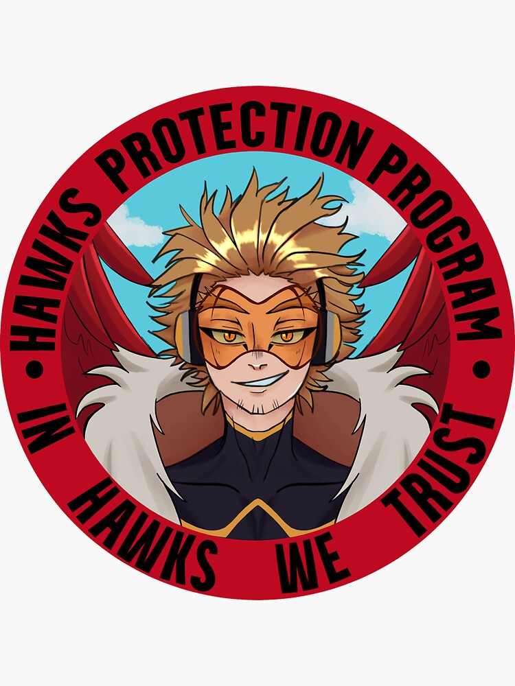 "Hawks Protection Program" Sticker for Sale by Kompipop | Redbubble