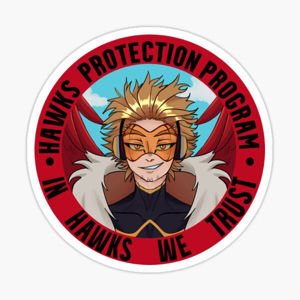 "Hawks Protection Program" Sticker for Sale by Kompipop | Redbubble
