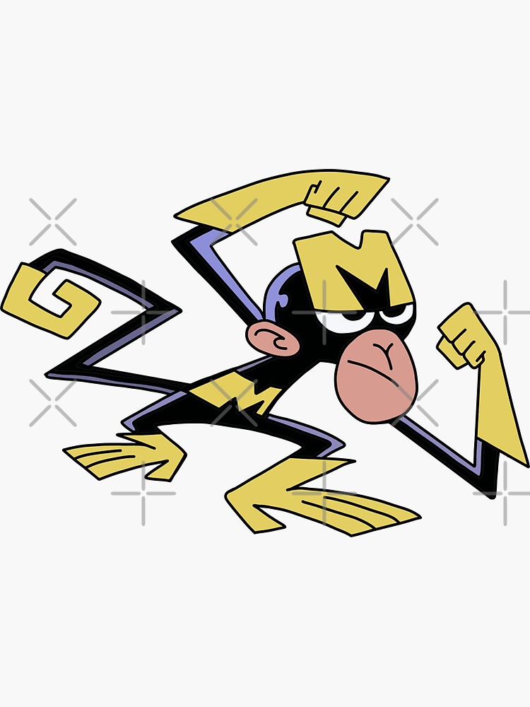 "Dexter's Monkey Fan Art" Sticker by Ethereal-Enigma | Redbubble
