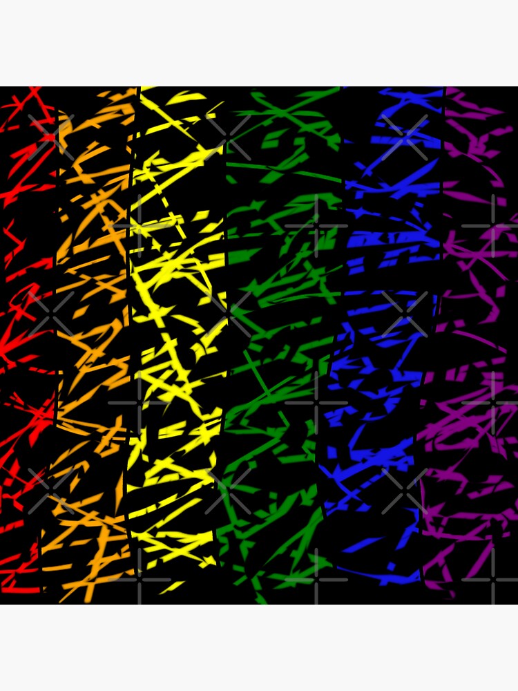 "Color Shred" Sticker by Blertz | Redbubble