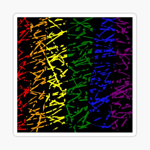 "Color Shred" Sticker by Blertz | Redbubble