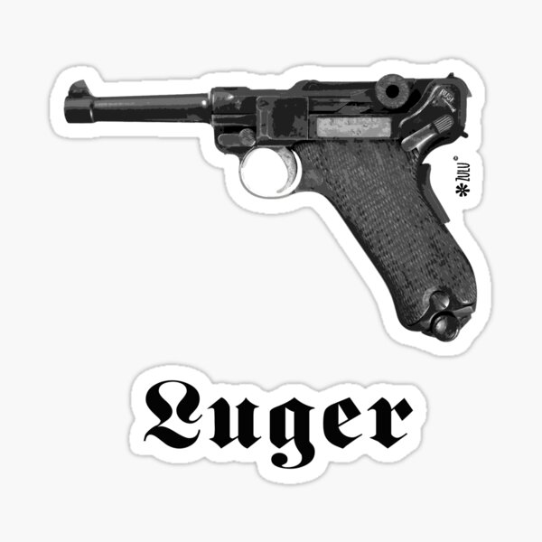 "Luger" Sticker for Sale by ZuluHistoryTees | Redbubble