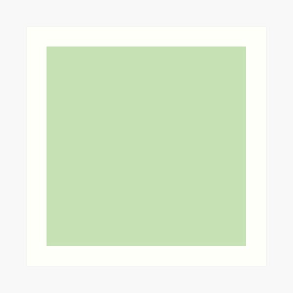 "Pastel Green / Tea Green Solid Color" Art Print for Sale by ...