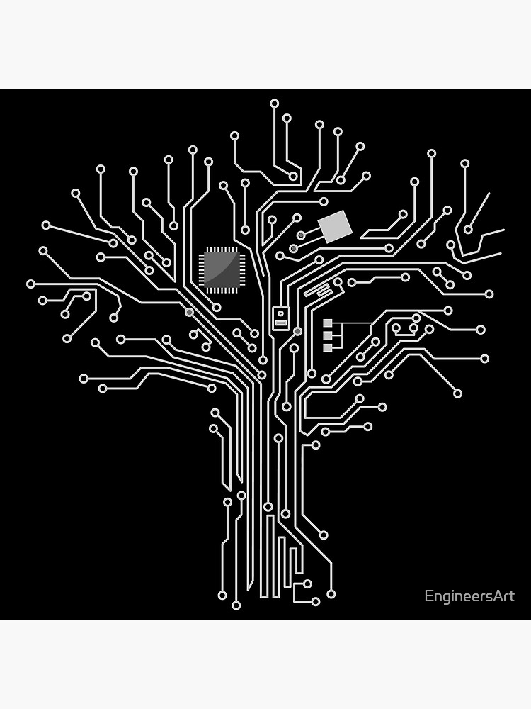 "Electronics Circuit PCB Tracelines" Poster by EngineersArt | Redbubble