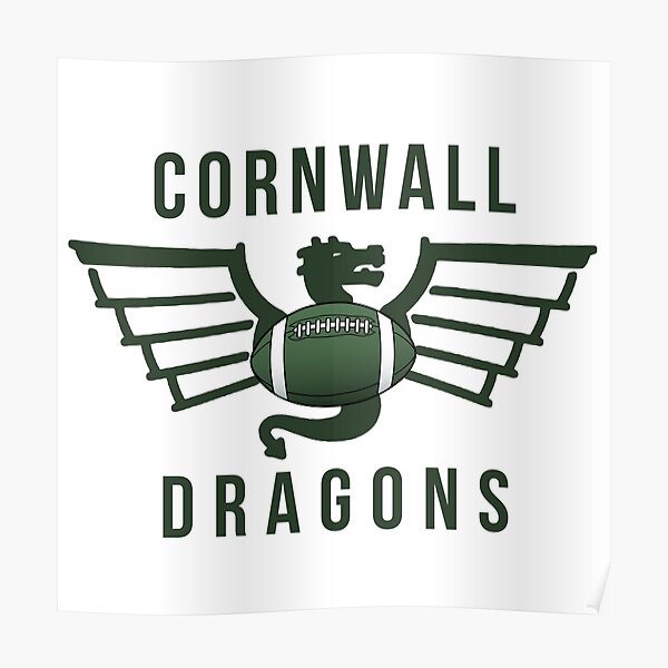 "Cornwall Dragons Football" Poster by aleighseitz | Redbubble