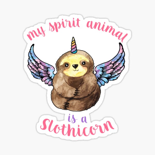 "Slothicorn" Sticker by lyapparel | Redbubble