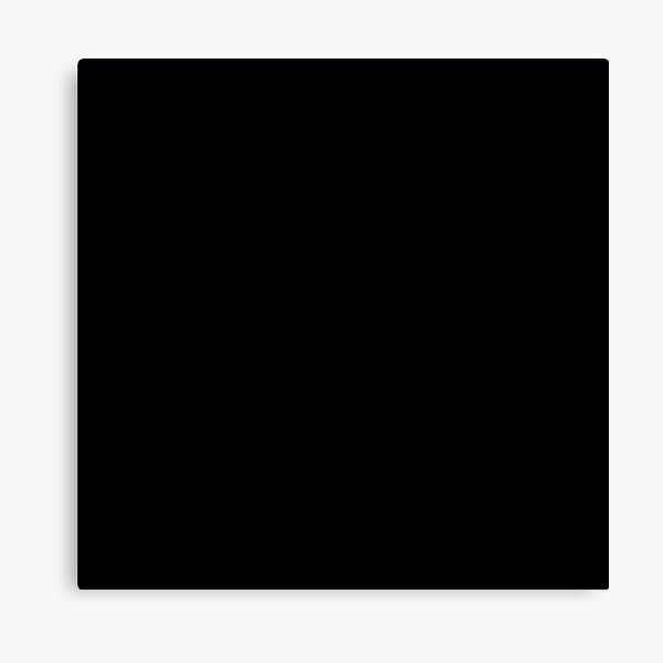 "Black / Jet Black Solid Color" Canvas Print for Sale by patternplaten ...