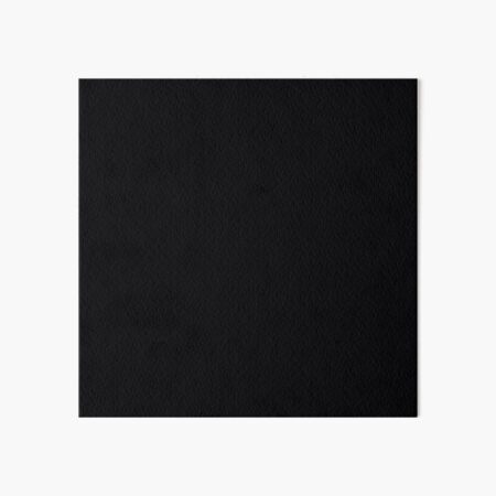 "Black / Jet Black Solid Color" Art Board Print for Sale by ...