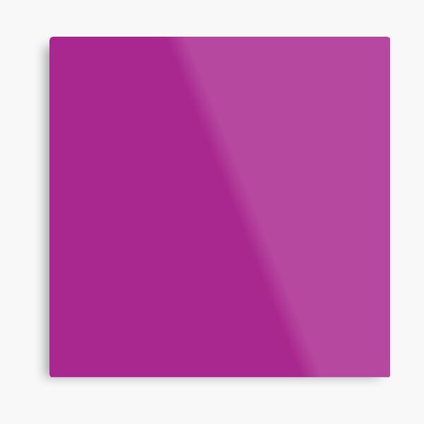 "Bright Purple / Dark Magenta Solid Color" Metal Print for Sale by ...