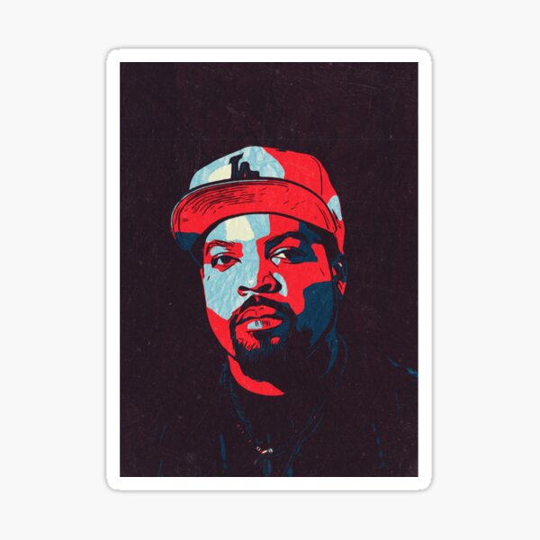 "Ice Cube" Sticker by carmenlweayesha | Redbubble