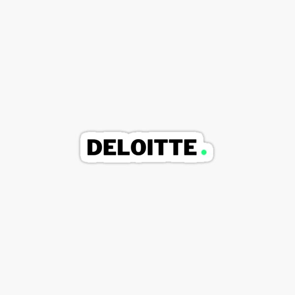 "Deloitte | Redbubble | Deloitte Auditor | Audit " Sticker by Kraman018 ...