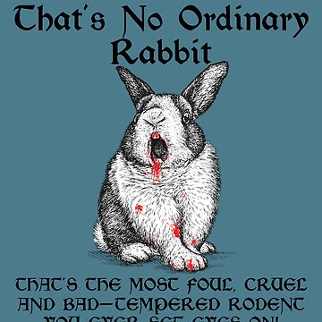 "Monty Python Killer Rabbit" Sticker for Sale by Bonzo61 | Redbubble