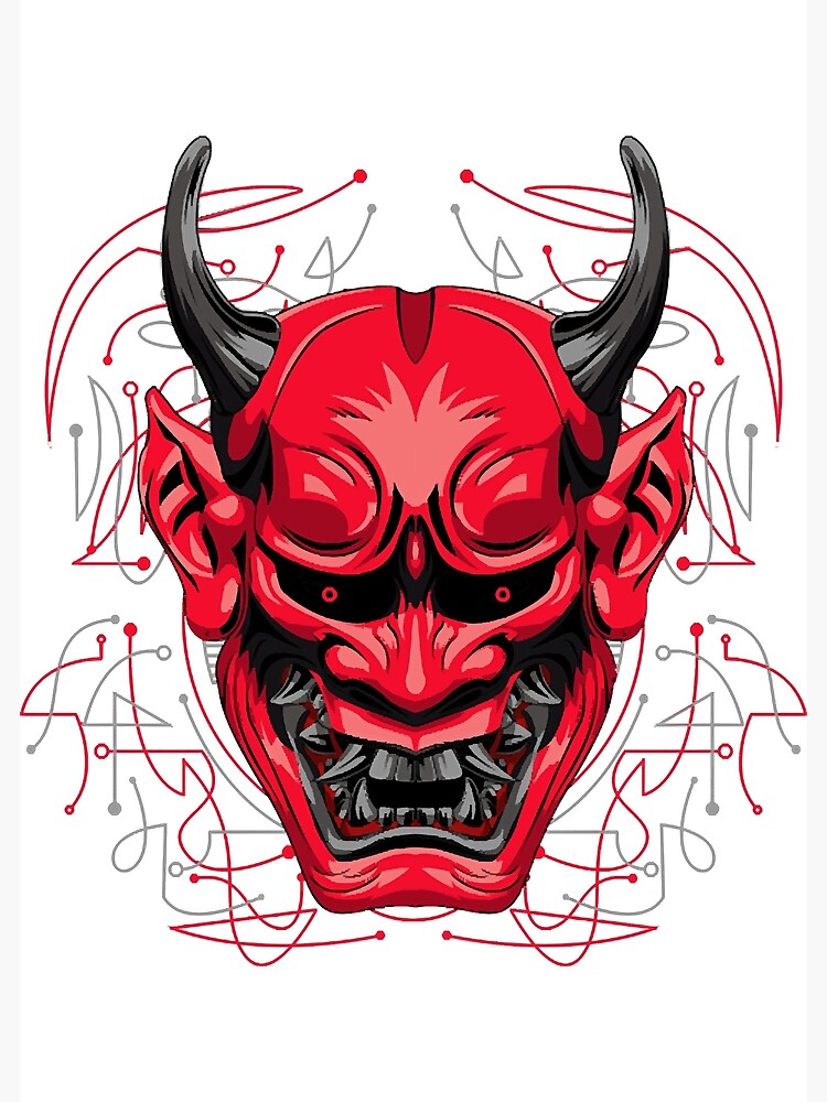 Póster «máscara de yokai oni» de gvinhtoan87 | Redbubble