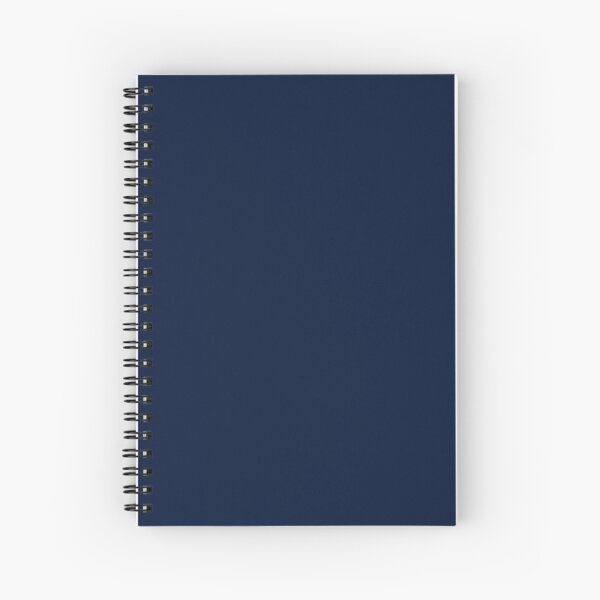 "Dark Blue / Maastricht Blue Solid Color" Spiral Notebook for Sale by ...