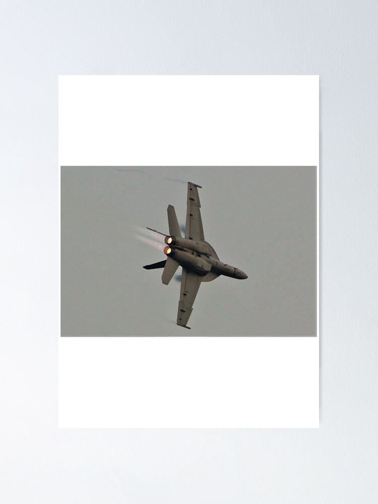 "FA-18 Super Hornet Afterburner Dusk " Poster by d6q648CE | Redbubble