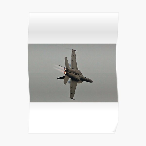"FA-18 Super Hornet Afterburner Dusk " Poster by d6q648CE | Redbubble