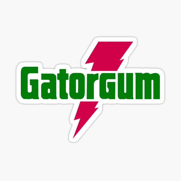 "Gatorgum A 1990s icon" Sticker by MaxDon | Redbubble