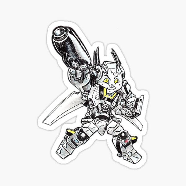 "Robotech" Sticker for Sale by reyvelert | Redbubble