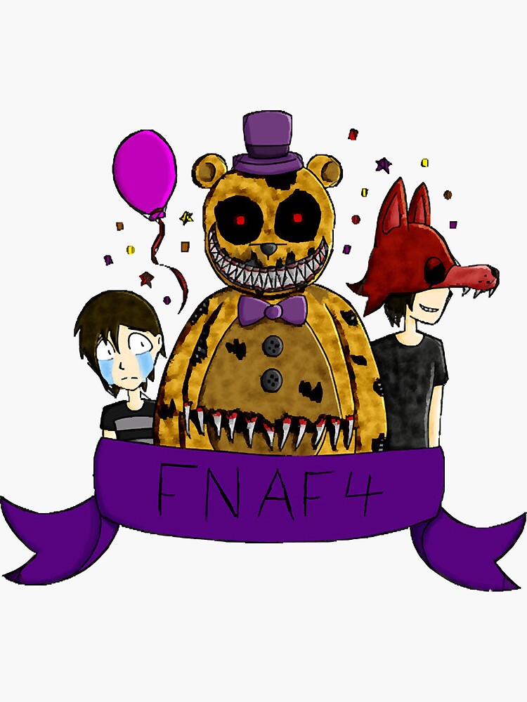 "FNAF4 " Sticker by d6q648CE | Redbubble
