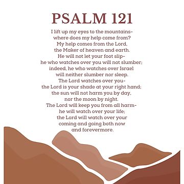 "Psalm 121 NIV The Lord is Thy Keeper" Art Board Print for Sale by ...