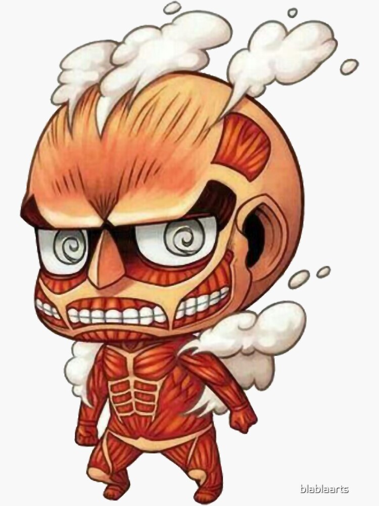 "colossal titan" Sticker by blablaarts | Redbubble