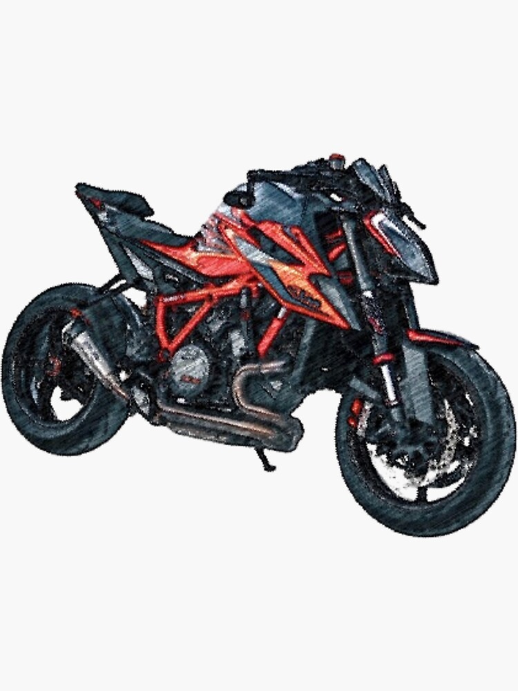 "KTM 1290 Super Duke Sticker" Sticker for Sale by zontesrider | Redbubble