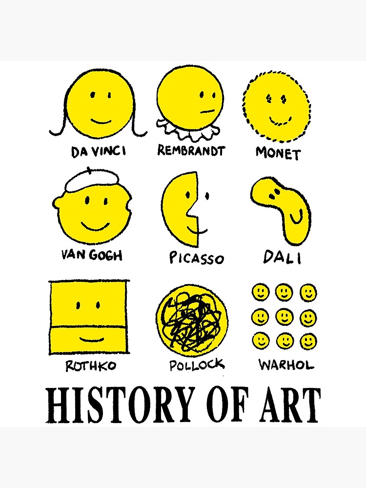 "History of Art Smiley Face" Photographic Print for Sale by rayasponge ...