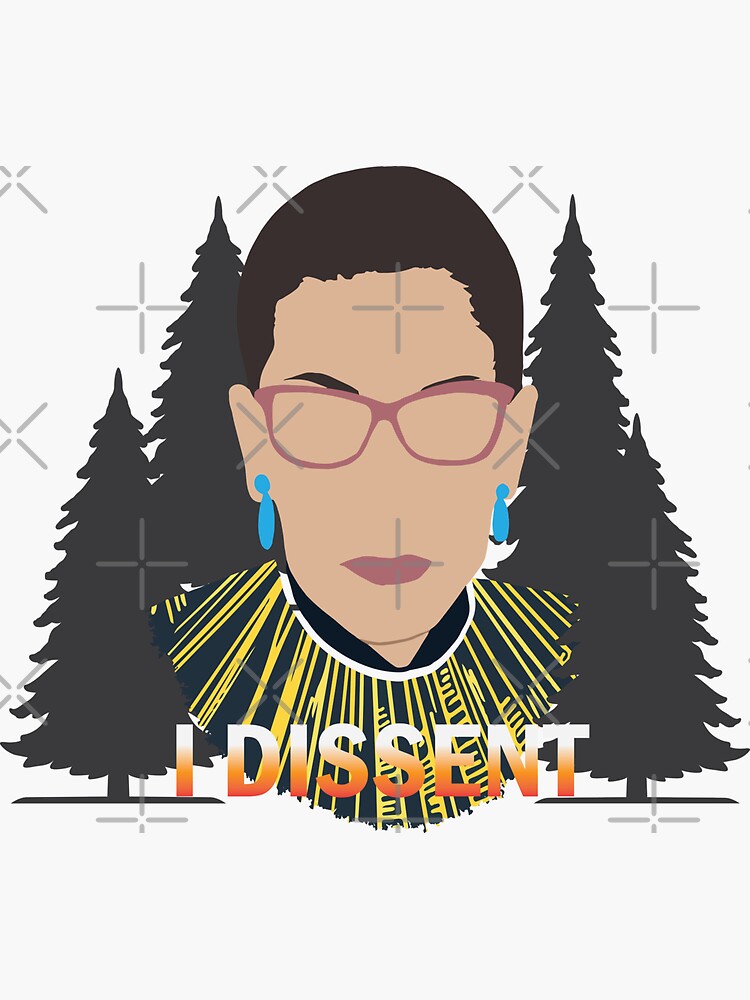 "notorious rbg" Sticker for Sale by Xavia-blue | Redbubble