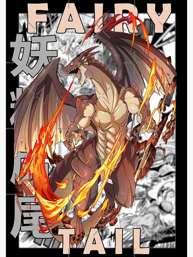 "Igneel Fairy Tail Feari Teiru Manga Style Design" Poster for Sale by ...