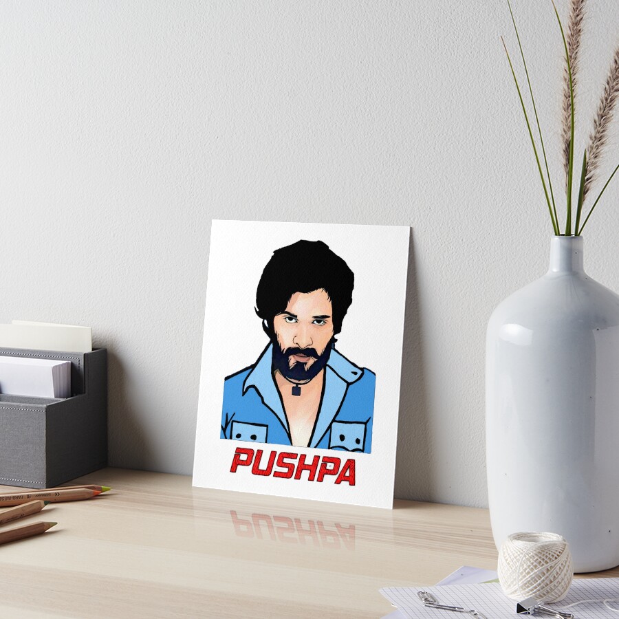 "Pushpa Movie Sticker" Poster for Sale by harveyqueen | Redbubble