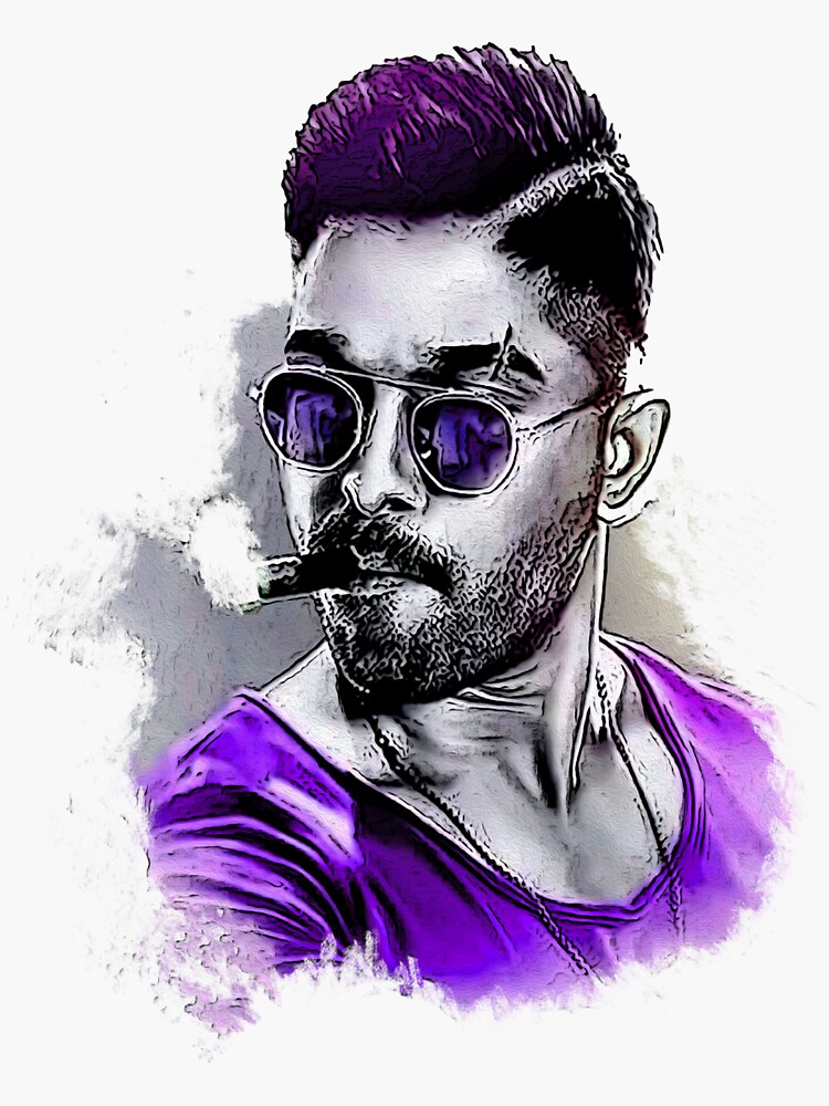 "Pushpa Allu Arjun Tshirt " Sticker for Sale by harveyqueen | Redbubble