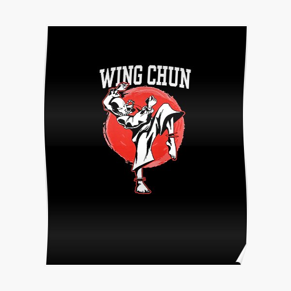 "Wing Chun Fighter Martial Arts Training Coach" Poster by ElegancsShop ...