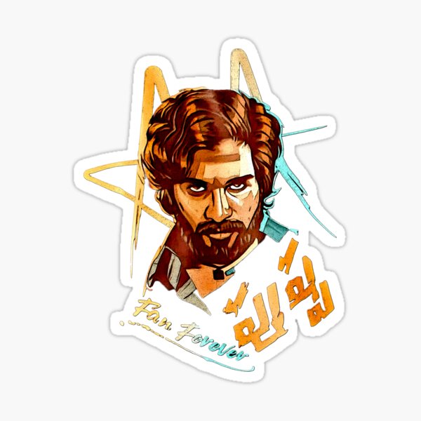 "Pushpa Tollywood Movie Bollywood Tshirt" Sticker by harveyqueen ...