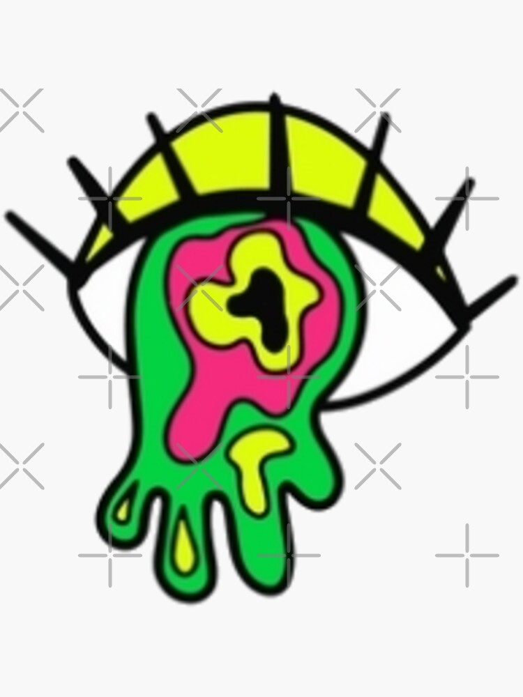 "Trippy eye" Sticker by Dripkomplex | Redbubble