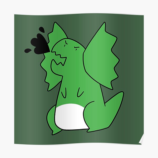 "Acid Spitting Dilophosaurus" Poster for Sale by SaradaBoru | Redbubble