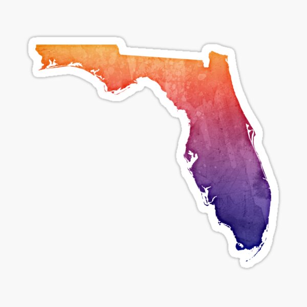 "Florida" Sticker by us-states | Redbubble
