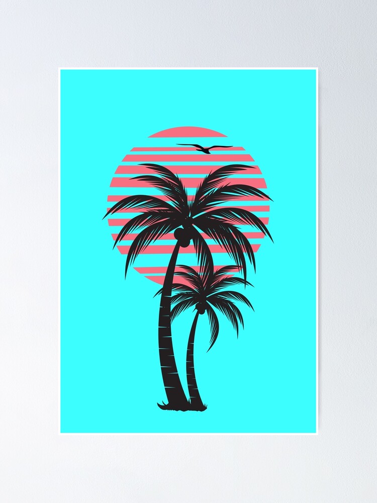 "Sky coconut tree" Poster for Sale by NH-CREATIONS | Redbubble