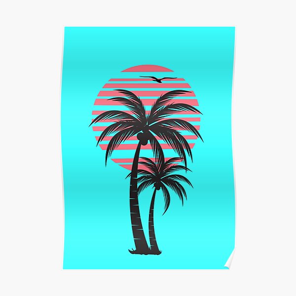 "Sky coconut tree" Poster for Sale by NH-CREATIONS | Redbubble