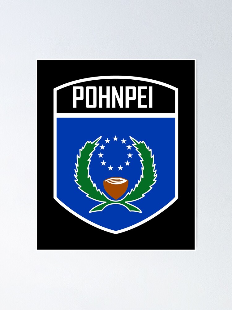 "Pohnpei State Flag Emblem" Poster for Sale by T-warrior | Redbubble