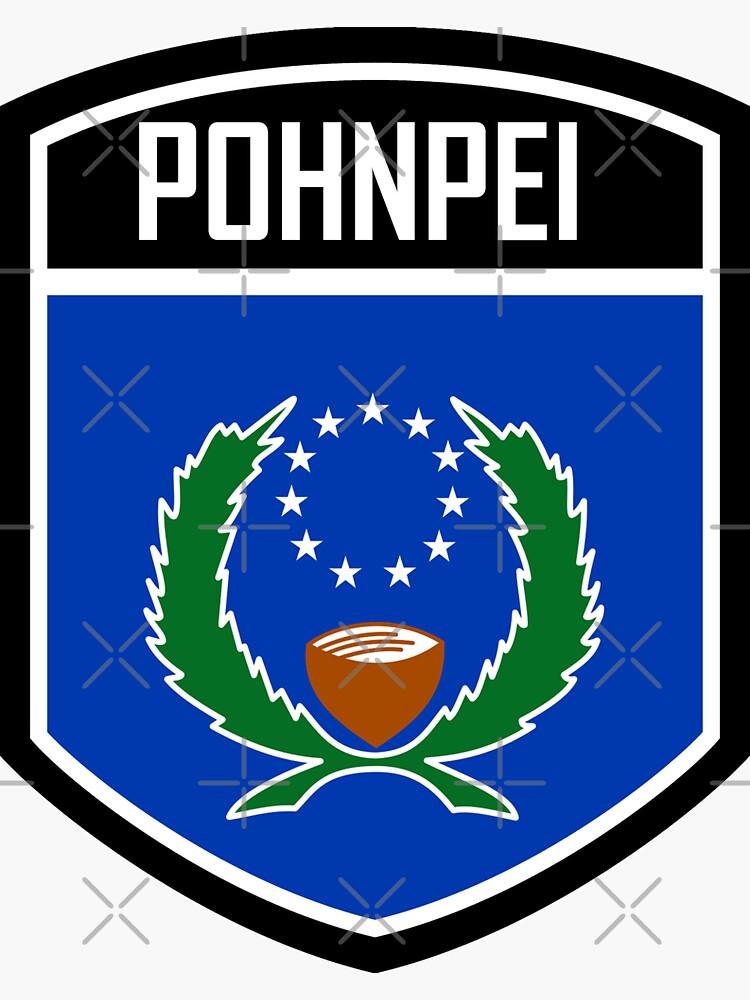 "Pohnpei State Flag Emblem" Sticker by T-warrior | Redbubble