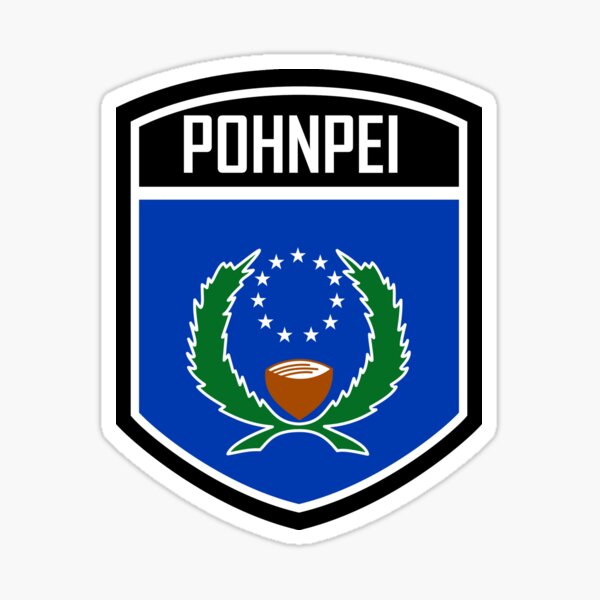 "Pohnpei State Flag Emblem" Sticker by T-warrior | Redbubble