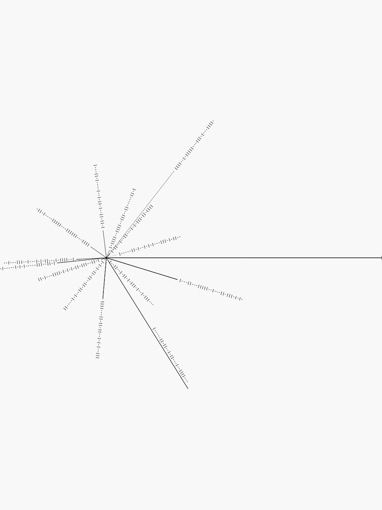 "Voyager Pulsar Map" Sticker by TimCheesebrow | Redbubble