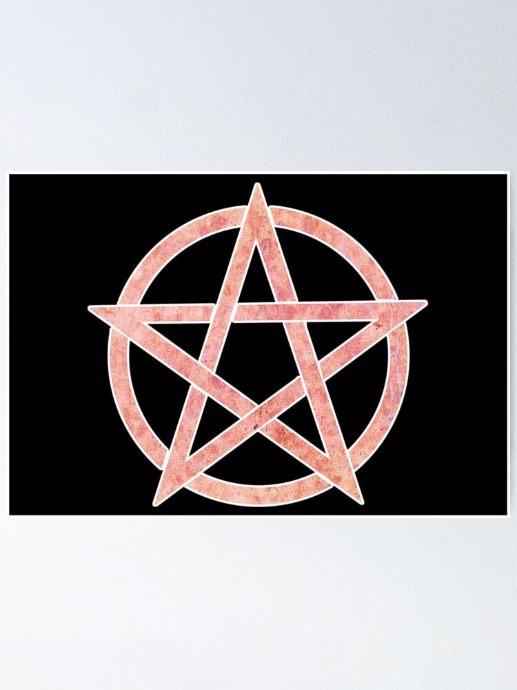 "Pentagram pentacle magic protection pentagram" Poster for Sale by ...