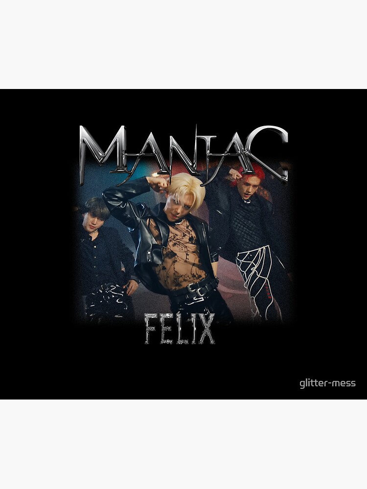 "MANIAC SKZ FELIX" Mouse Pad for Sale by glitter-mess | Redbubble