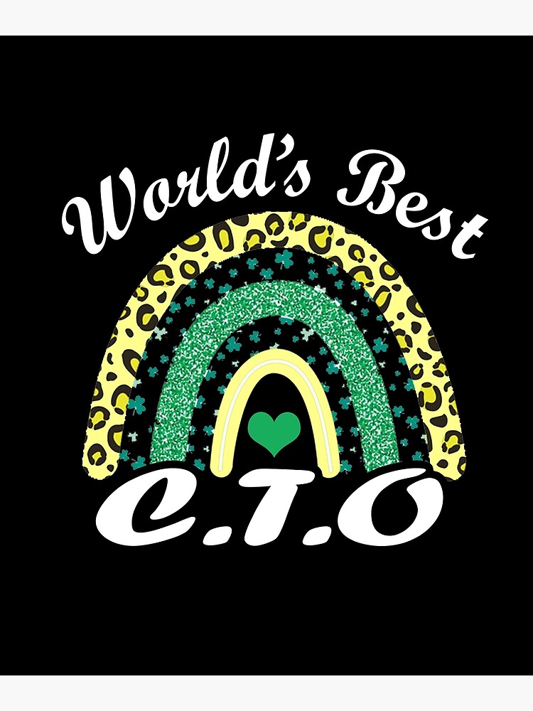 "World's Best CTO" Poster for Sale by Bubble4you | Redbubble