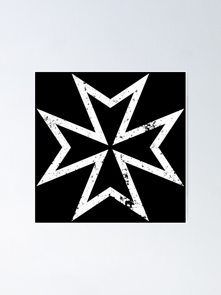 Póster «Templario/Cruz de Malta (Esquema Grunge)» de Ukid | Redbubble