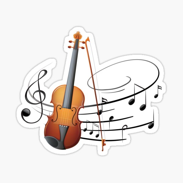 "Violin playing is a physical art." Sticker by DesignCaption | Redbubble
